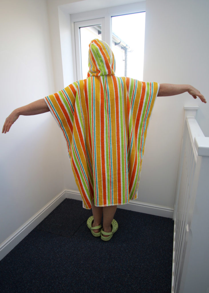 Making your own beach towel poncho from two towels - Clobber Creations