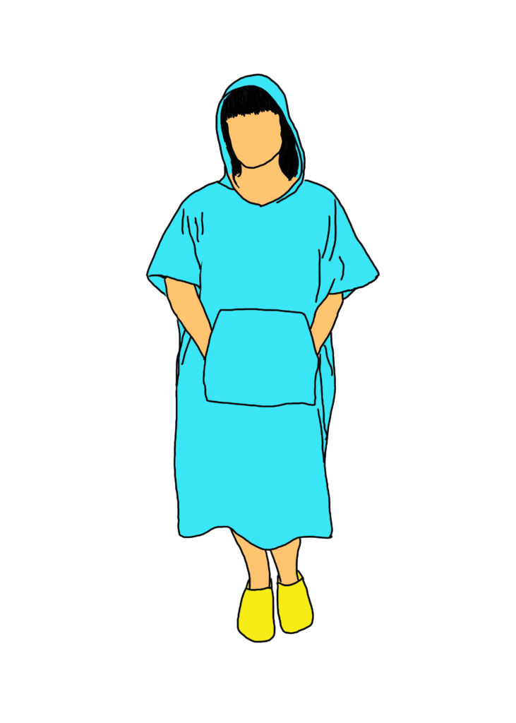 Making your own beach towel poncho from two towels - Clobber Creations