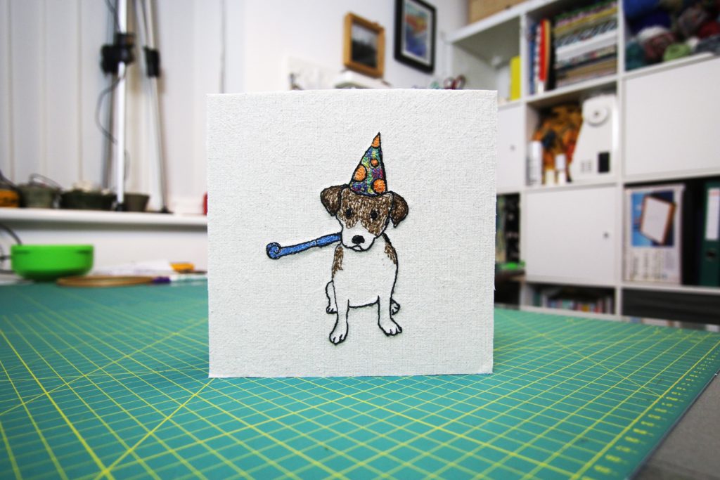 Birthday card: Dog themed - Clobber Creations