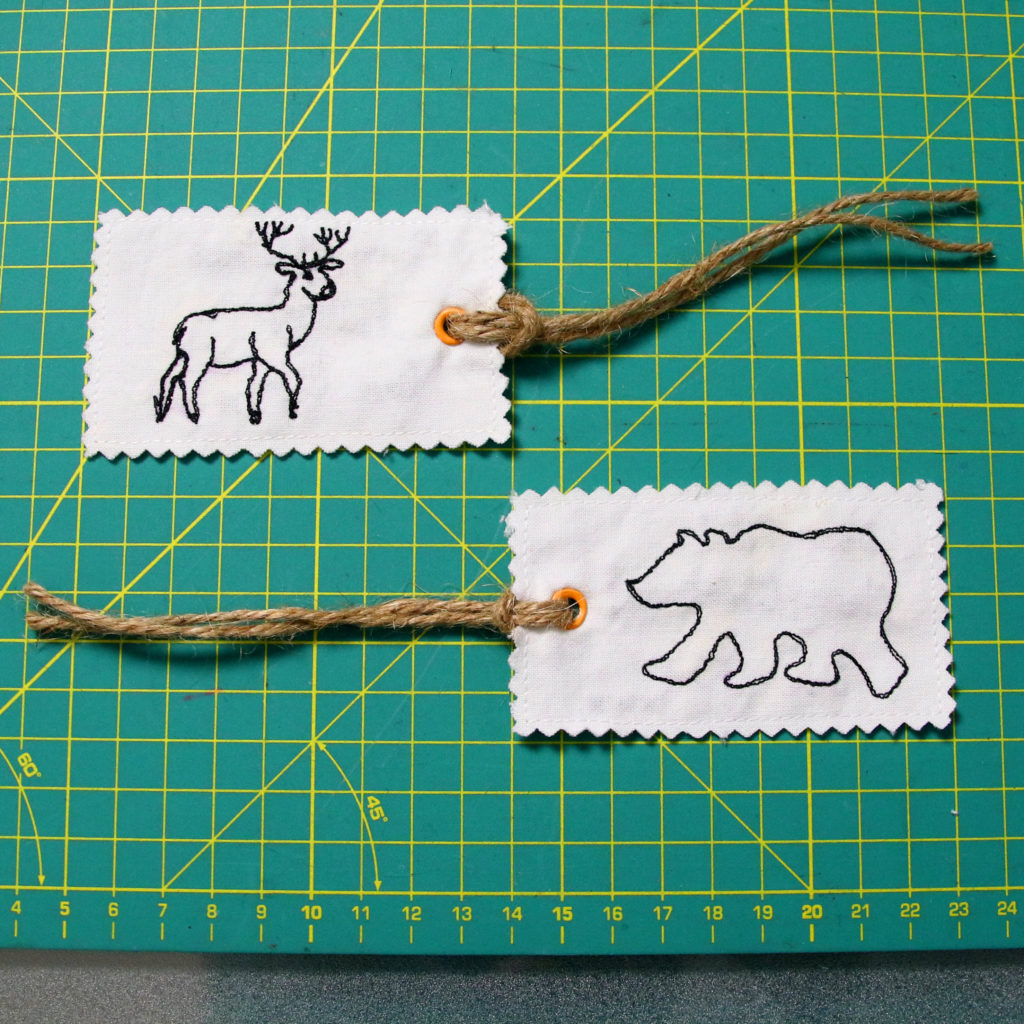 DIY Fabric Gift Tags - Clobber Creations